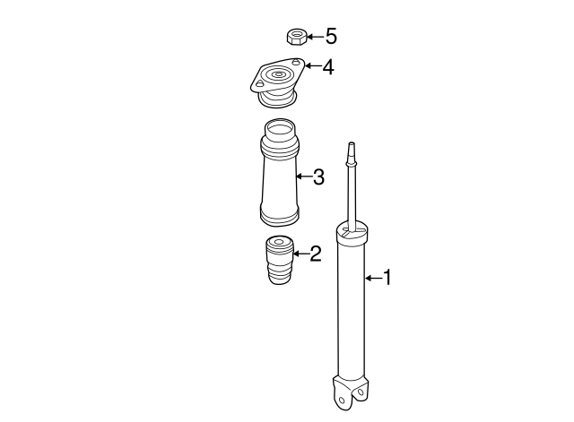 55311-3V500 - Shock Absorber 2014-2016 Kia Cadenza | Kia.Parts Store