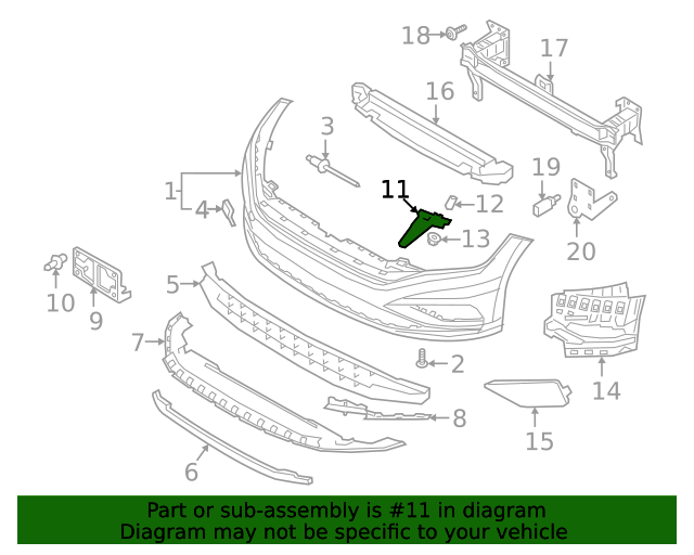 2019-2021 Volkswagen Jetta Side Retainer 17A-807-183 | VW Direct Parts