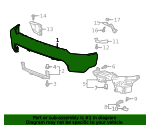 2020-2023 Chevrolet Front Bumper Impact Bar 84603323 | GM Parts Center