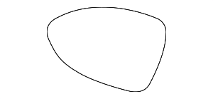 9Y1-857-522-AD - Mirror Glass 2019-2024 Porsche Cayenne | Delaware ...