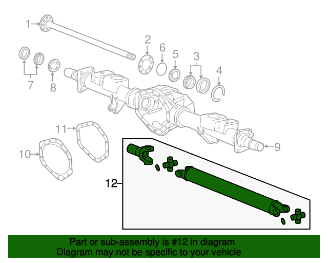 2011-2022 GM Drive Shaft 84669664 GM | GMPartsDirect.com