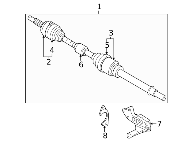 39101-6LY0A - Axle Assembly 2023-2024 Nissan Sentra | AutoNationParts.com