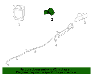 2020-2025 Nissan Sentra Reverse Sensor 28438-6LB5A | Nissan Parts Central