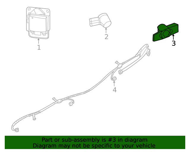 28533-6LA2A - Reverse Sensor Cover - 2020-2022 Nissan Sentra | Nissan ...