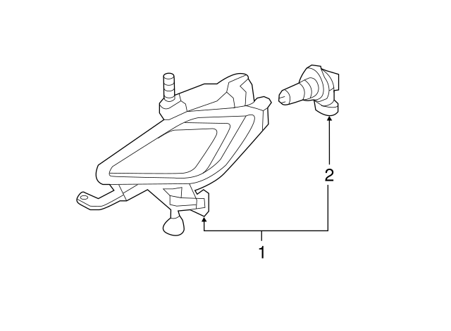 2014-2016 Hyundai Elantra Fog Lamp Assembly 92202-3X210 | OEM Parts Online