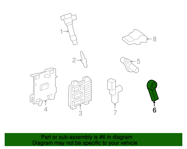 12618603 Sensor - New OEM Part From GM Parts Direct | GM Parts Store