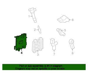 2007-2008 GM Engine Control Module Bracket 25844726 | GMPartsDirect.com