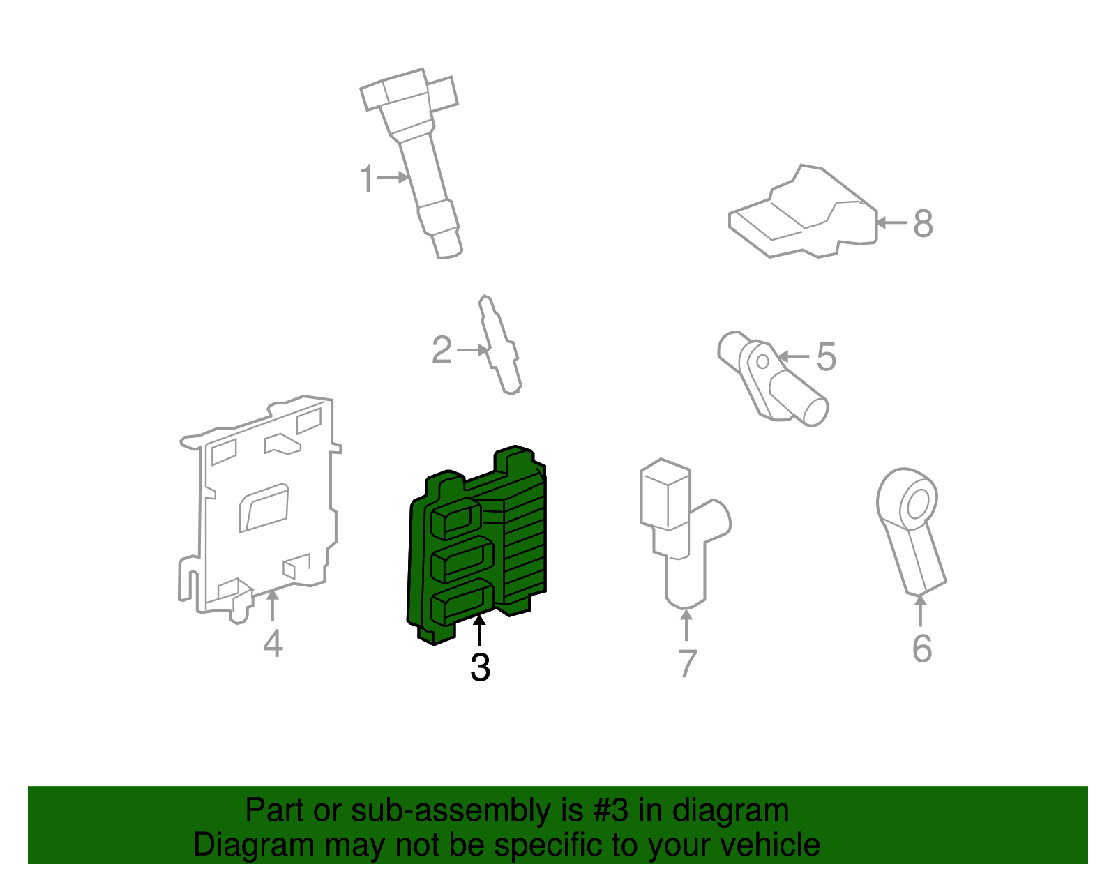 2010-2011 GM Engine Control Module 12617230 | OEM Parts Online