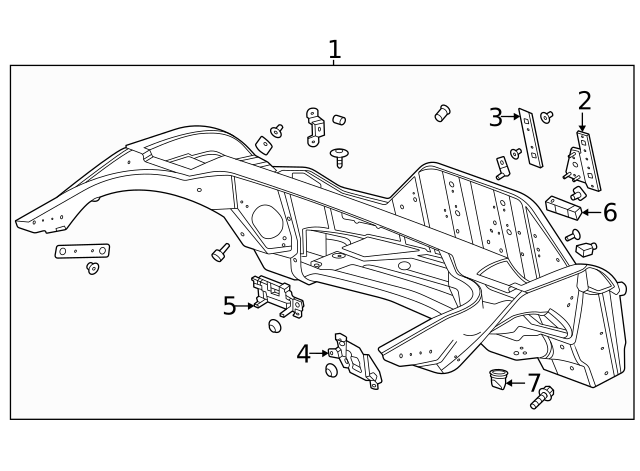 2023 Chevrolet Corvette Lower Frame 85537236 | TascaParts.com