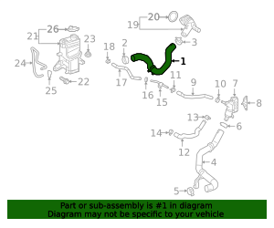 16572-F0100 - Upper Hose 2019-2023 Toyota | Group 1 Auto Parts