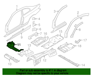 Genuine BMW 41-11-7-145-299 | Seat Track Reinforcement | FREE Shipping ...