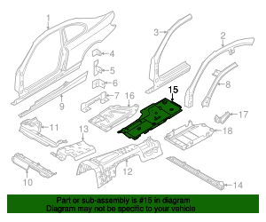 51757065909 - 2007-2013 BMW Under-Body Shield (51-75-7-065-909) | BMW ...