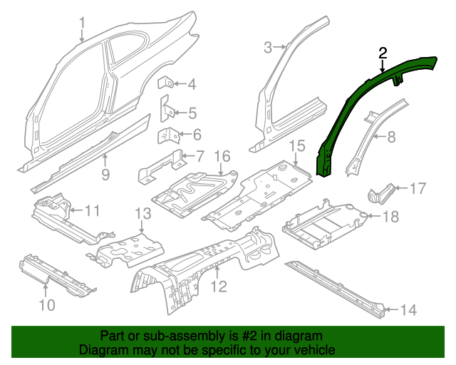 Genuine BMW 41-00-7-168-969 | Roof Rail | FREE Shipping on Most Orders ...
