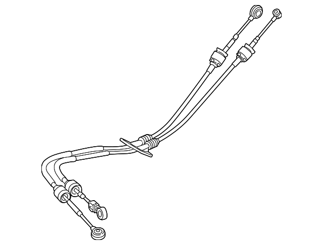 BV6Z-7E395-AJ - Shift Control Cable 2013-2018 Ford Focus | Ford Parts ...