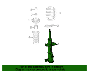 84865811 - Front Driver Side Suspension Strut 2018-2024 GM | Gateway ...
