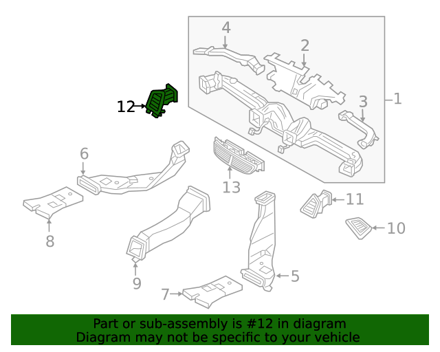 2019-2021 Hyundai Tucson Vent Grille 97480-D3AB0-TTS | OEM Parts Online