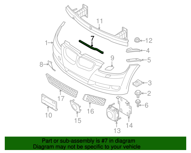 51717060563 - 2007-2010 BMW Seal (51-71-7-060-563) | BMW of South ...
