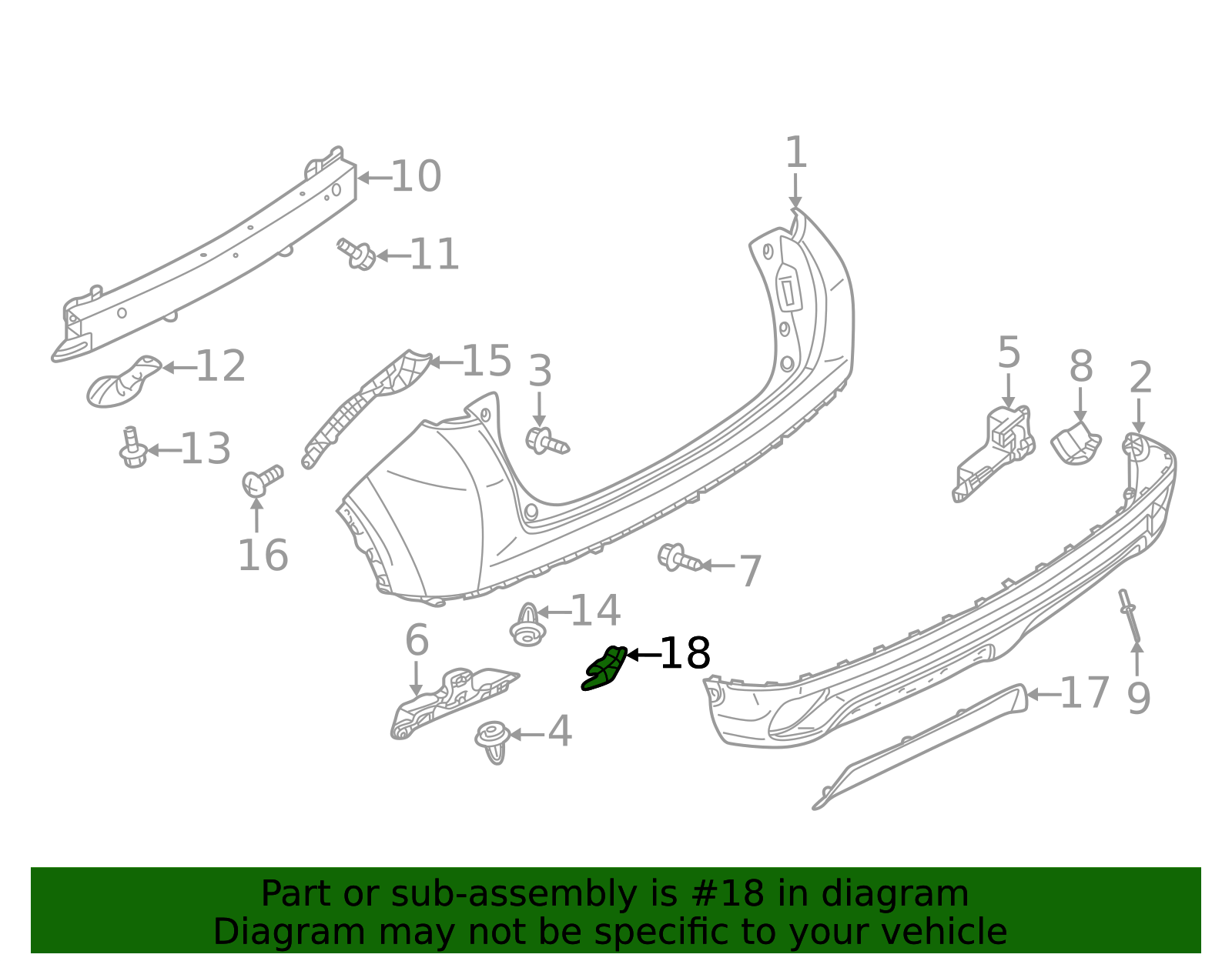 24200W000P Bumper Cover Clip 2015-2022 Mitsubishi | Mitsubishi Factory ...