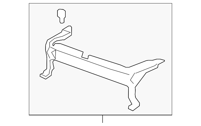 2013-2017 Chevrolet Traverse Front Bumper Fascia Upper Support 22971426 ...