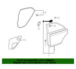 Toyota OEM Door Shell Packing Part# 67817-47010 | OEM Vehicle Parts