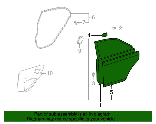 67003-12A90 - Door Shell - 2009-2013 Toyota Corolla | OEM Genuine ...