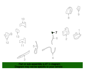51211805643 - 1992-2016 BMW Lock Rod Knob (51-21-1-805-643) | BMW of ...