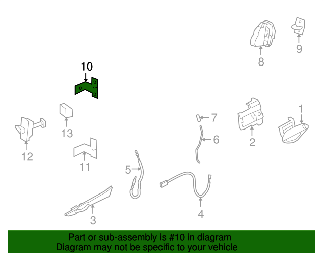 Genuine BMW 41-51-7-225-137 | Upper Hinge | FREE Shipping on Most ...