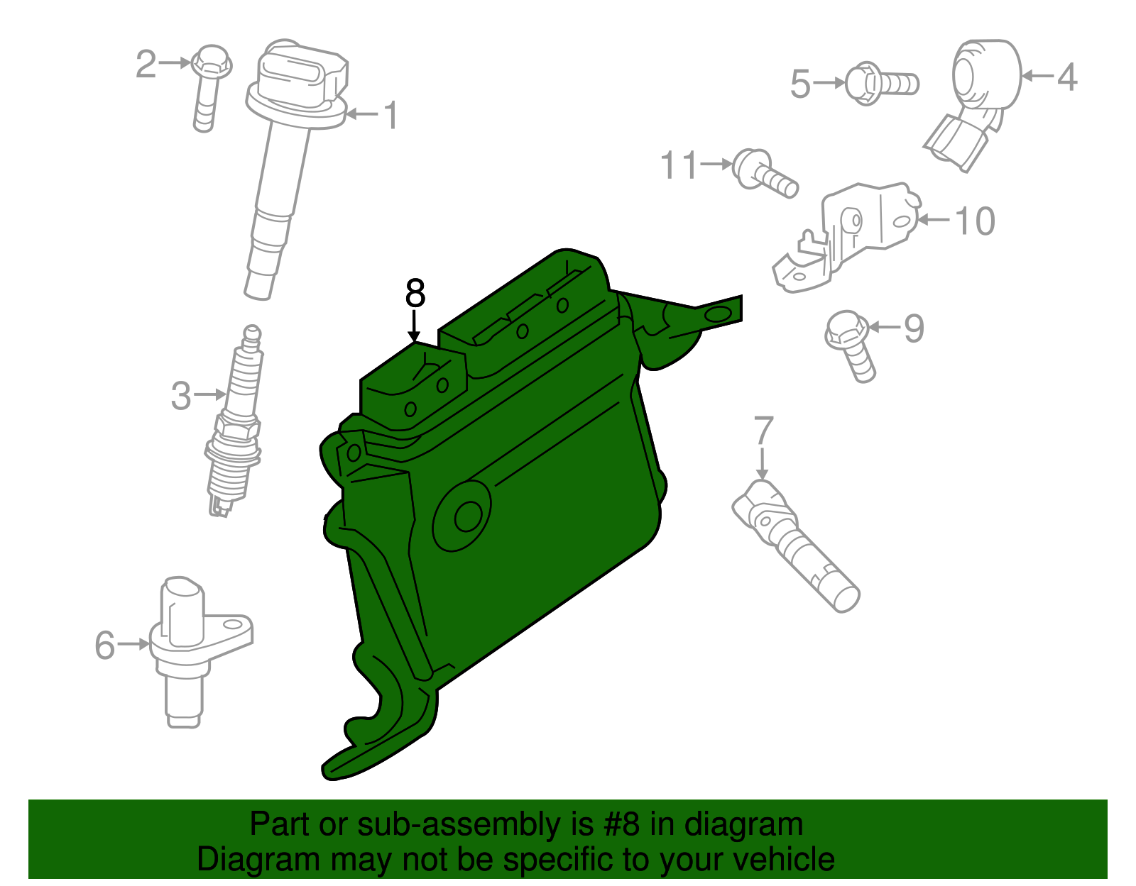 2014-2015 Toyota Engine Control Module (ECM) 89660-47751 | Toyota Parts ...