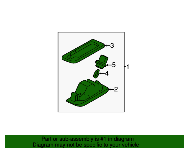 8341A132 - License Lamp 2011-2024 Mitsubishi | Mitsubishi Direct Parts