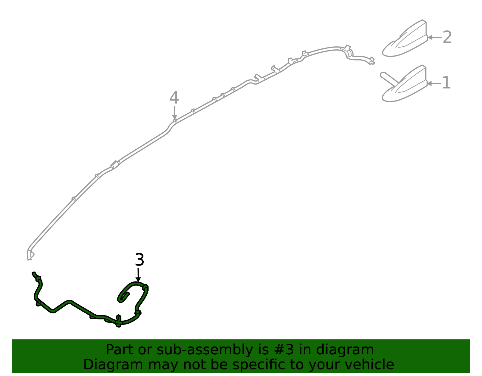 28243-6RR1A - 2021-2025 Nissan Rogue - Antenna Cable | World OEM Parts ...