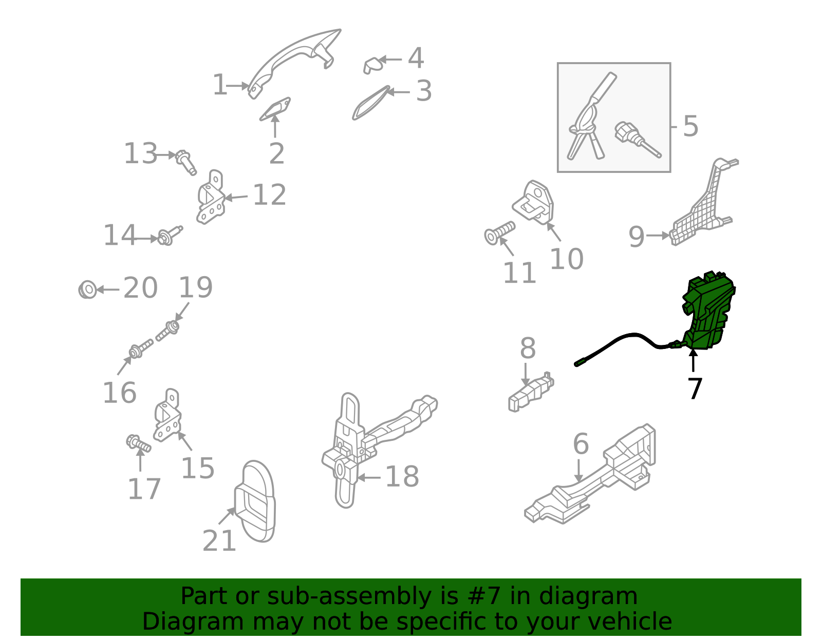 81310-R5500 - Latch Assembly 2024-2025 Kia Sorento | Kia.Parts Store