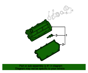 2009-2012 Volkswagen Touareg Valve Cover 059-103-470-AC | OEM Parts Online