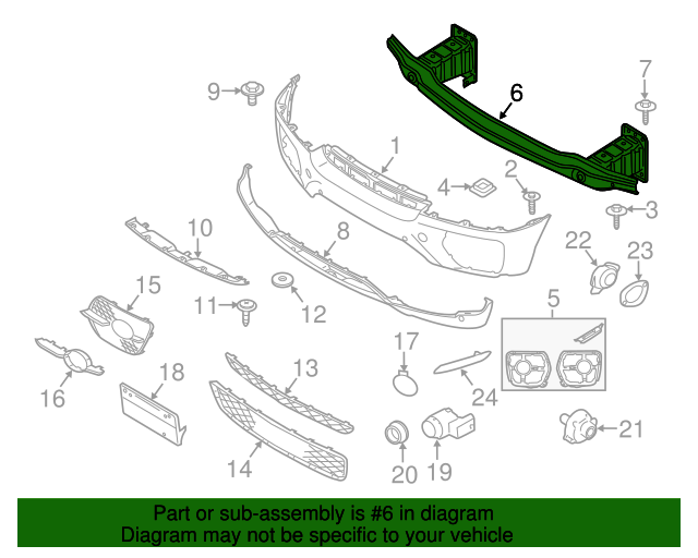 2008-2014 BMW Reinforced Beam 51-11-7-178-599 | OEM Parts Online