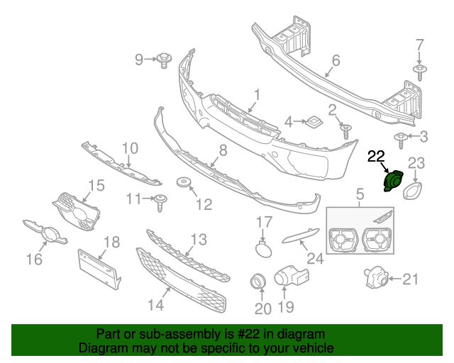 51117245403 - 2008-2014 BMW X6 Holder (51-11-7-245-403) | BMW of South ...