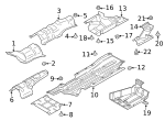 DG9Z-5411434-B 2013-2020 Ford Fusion Floor Pan Heat Shield | Fairway ...