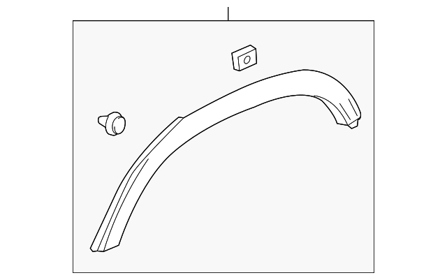 2013-2022 Buick Encore Primed Driver Side Rear Fender Molding 95291865 ...