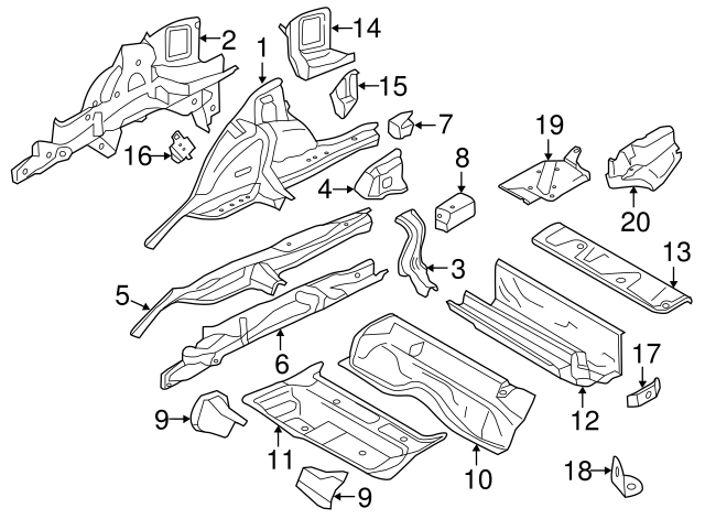 41-10-7-227-920 - Mount, bumper right 2012-2021 BMW | AutoNation Parts
