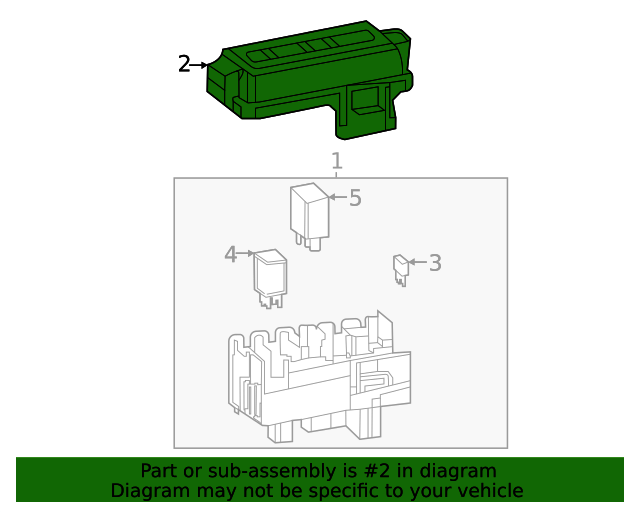 Accessory Wiring Junction Block Cover 85154548 | GMPartsDirect.com