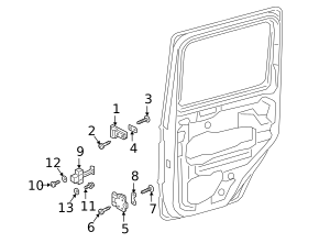 2022-2023 Mercedes-Benz Door Hinge 463-720-43-03 | AutoNationParts.com