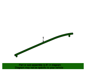 2011-2020 Mopar Molding Molding - Driver's Side (LH) 5113661ad ...