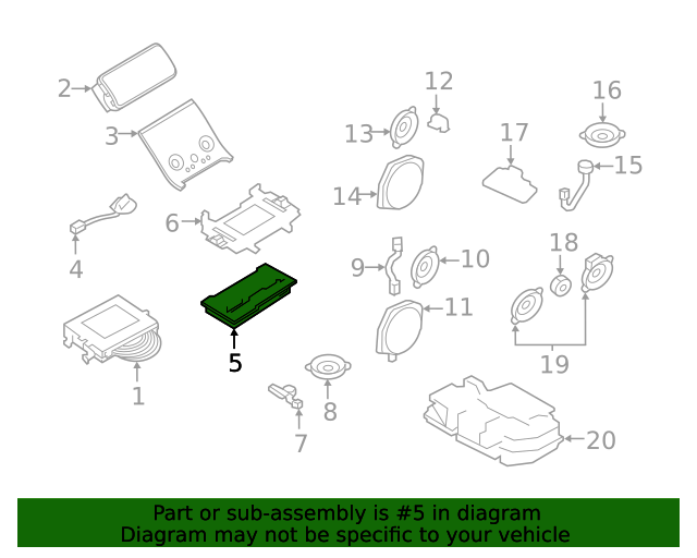2018-2022 Land Rover Radio Amplifier LR157768 | AutoNationParts.com