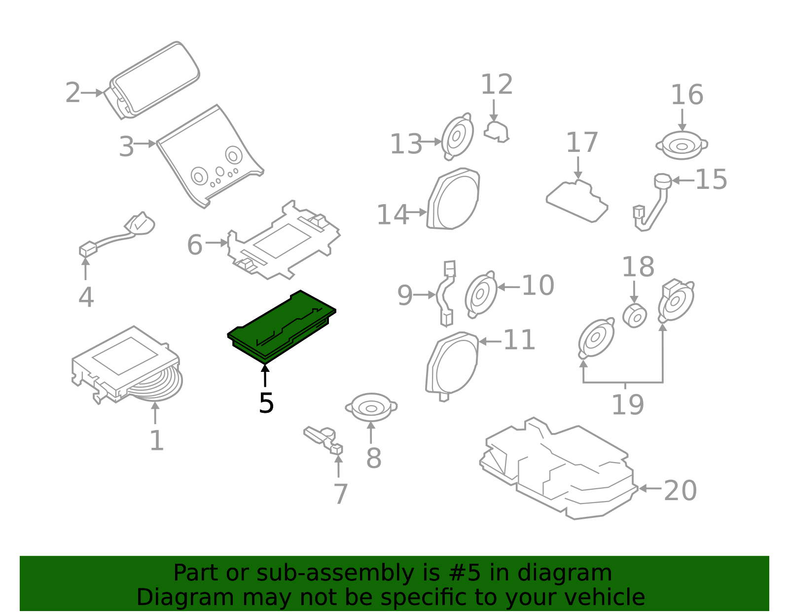 2018-2022 Land Rover Amplifier LR157768 | OEM Parts Online