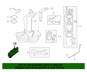 2009-2015 Volkswagen Jetta Fuel Pump 5N0-906-129-B | Volkswagen Parts ...