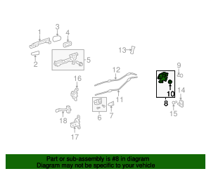 69050-06100 - Door Lock Actuator Motor 2007-2023 Toyota ...