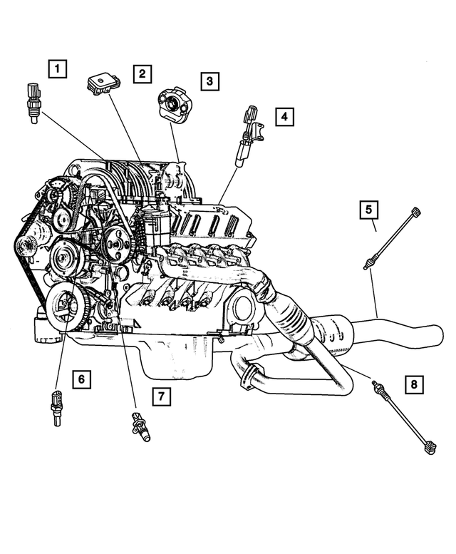 56004815 - Coolant Temperature Sensor 2001-2003 Dodge | AutoNationParts.com