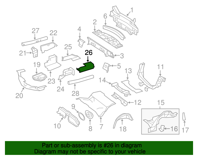 204-610-13-01 - Floor Pan - 2008-2017 Mercedes-Benz | World Mercedes ...