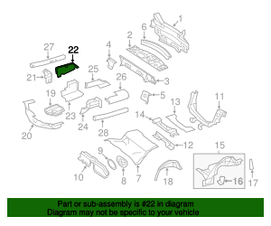 204-610-05-08 - Battery Cover 2008-2017 Mercedes-Benz | AutoNationParts.com