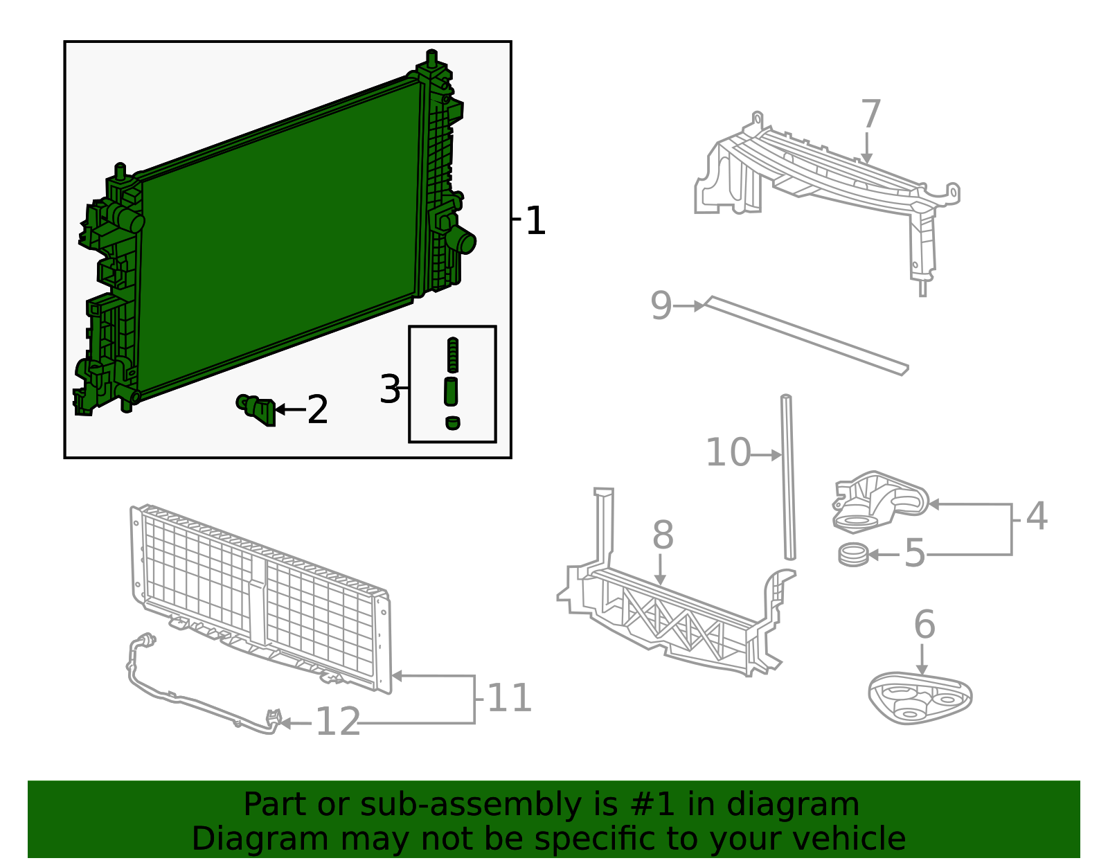 2020-2025 GM Radiator 42771759 GM | GMPartsDirect.com
