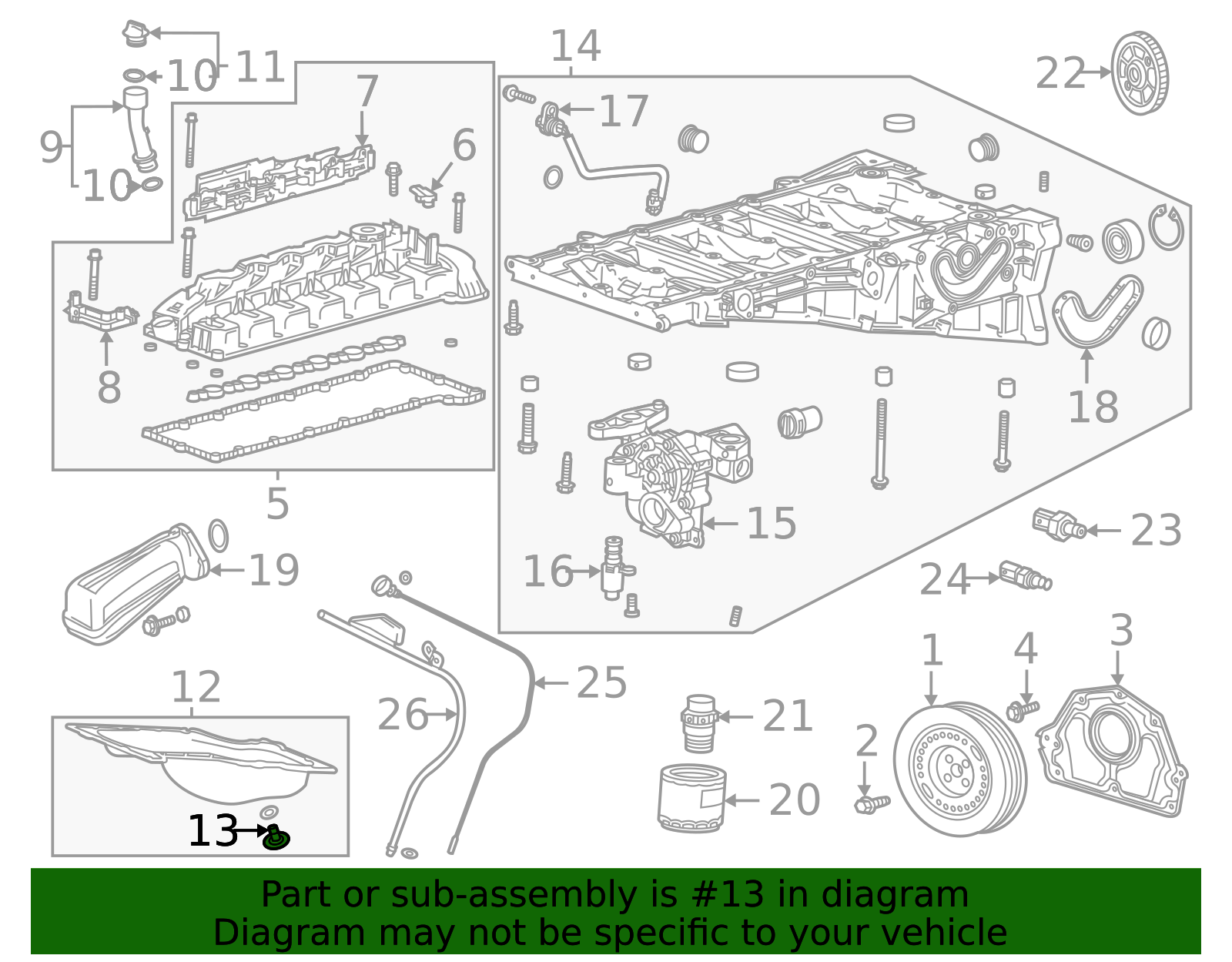 24233099 - Automatic Transmission Fluid Pan Drain Plug 2008-2025 GM ...