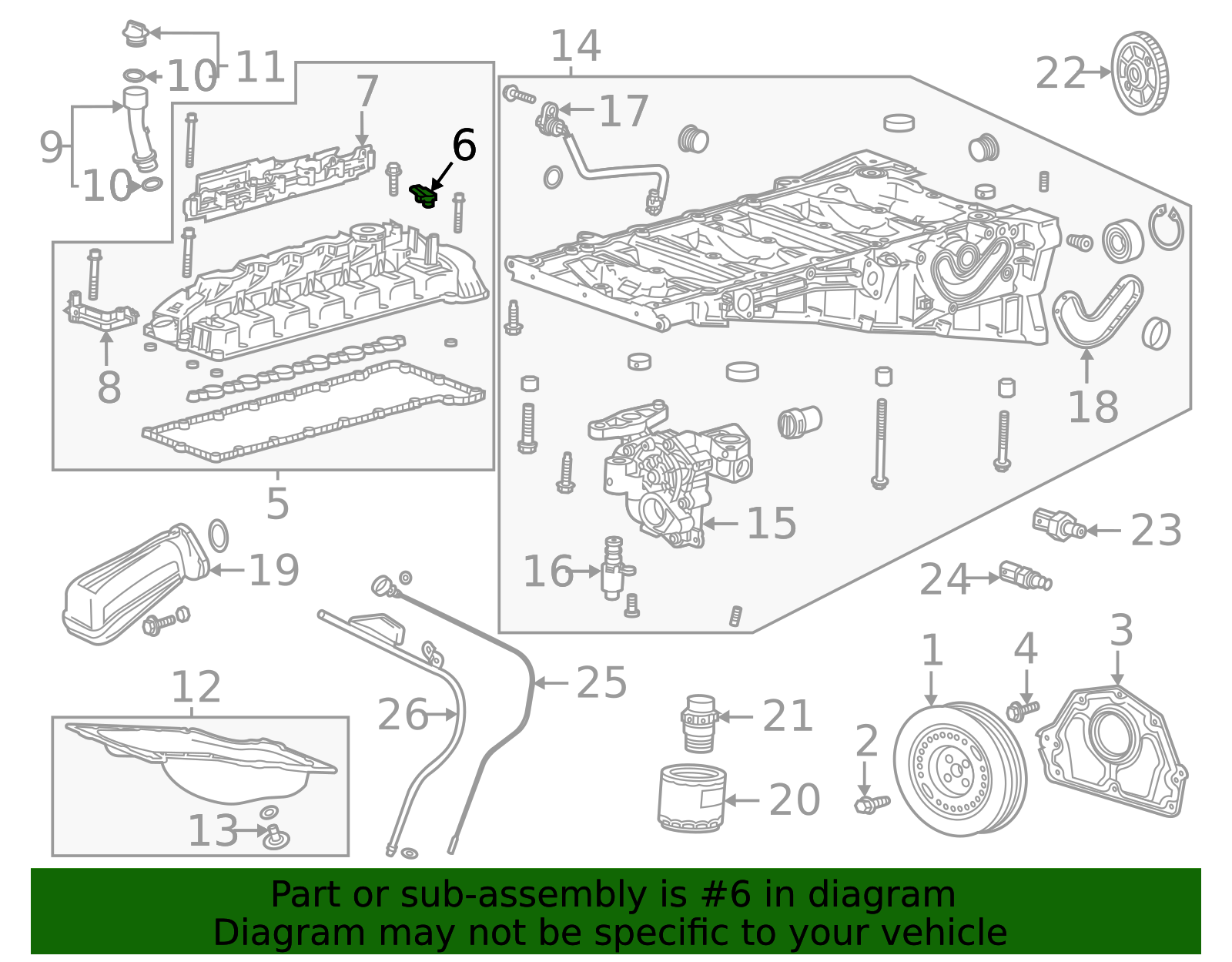 12718935 - Crankcase Pressure Sensor 2019-2025 GM | GMPartsNow